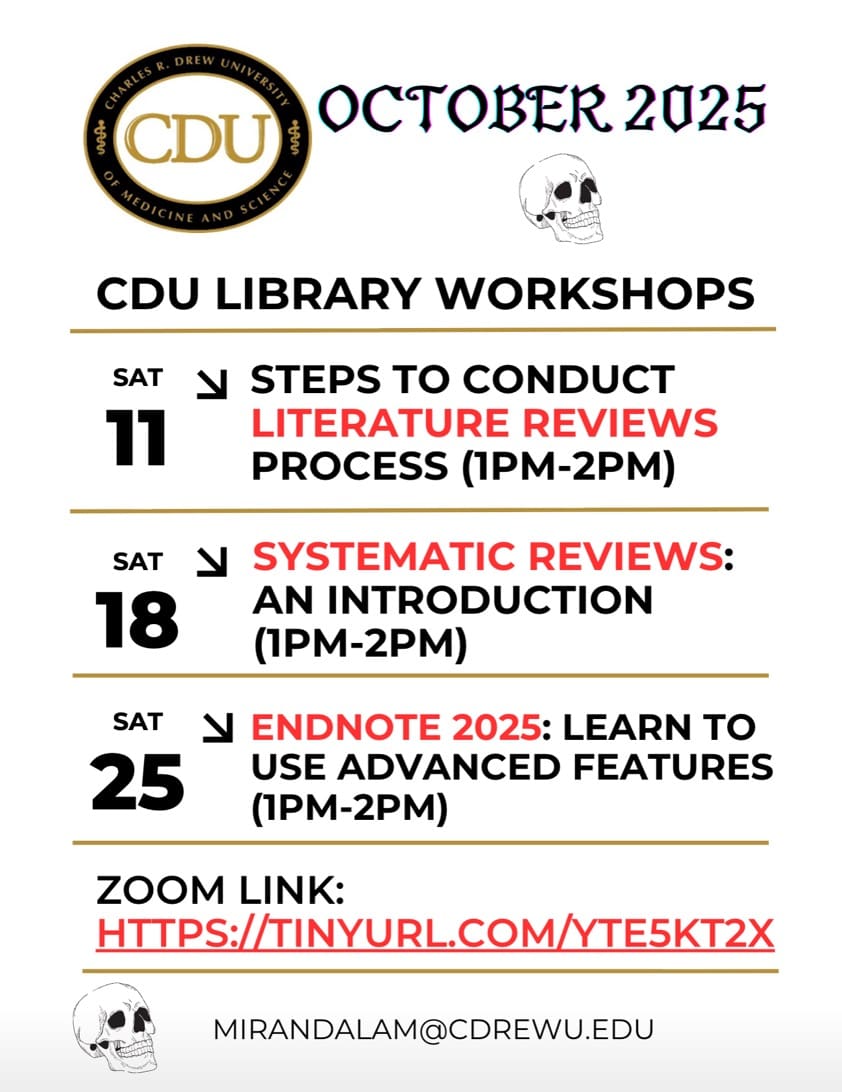 Health Sciences Library | Charles R. Drew University of Medicine and ...